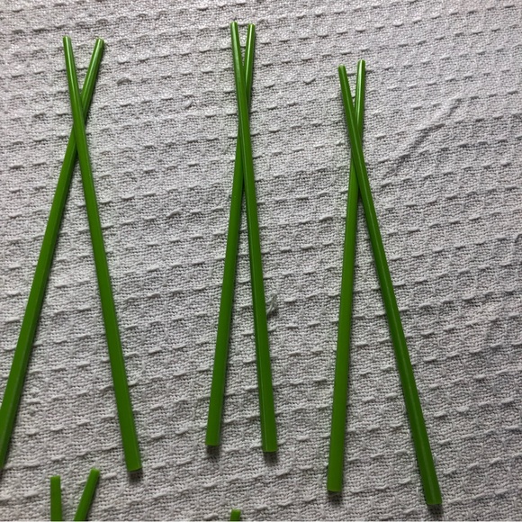 Kitchen | Set Of 7 Pairs Of Green Plastic Chopsticks | Poshmark